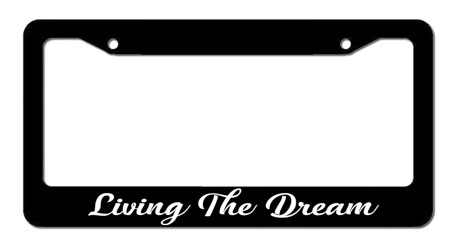 Living The Dream Funny Car Truck JDM Racing Drifting v01 License Plate ...