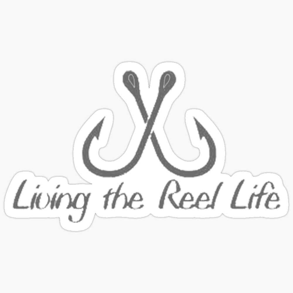 Living The Reel Life Sticker Phone Decal Water Bottle Stickers Car ...