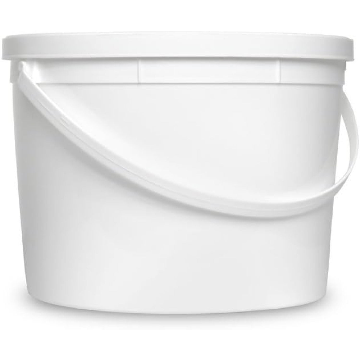 Living Whole Foods, 1 Gallon White Bucket & Lid - Set of 12 - Durable ...
