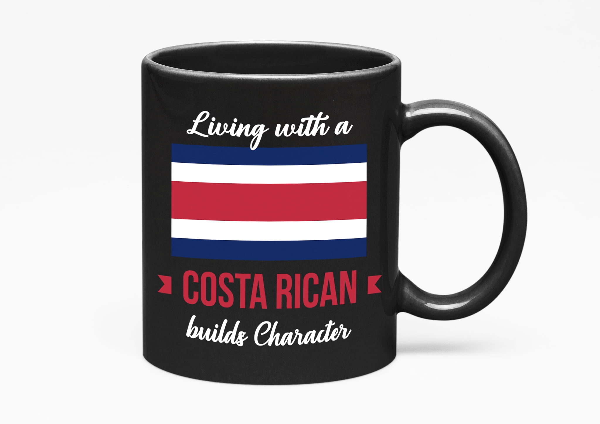 Living With Costa Rican Builds Character. Costa Rica Souvenir, Black ...