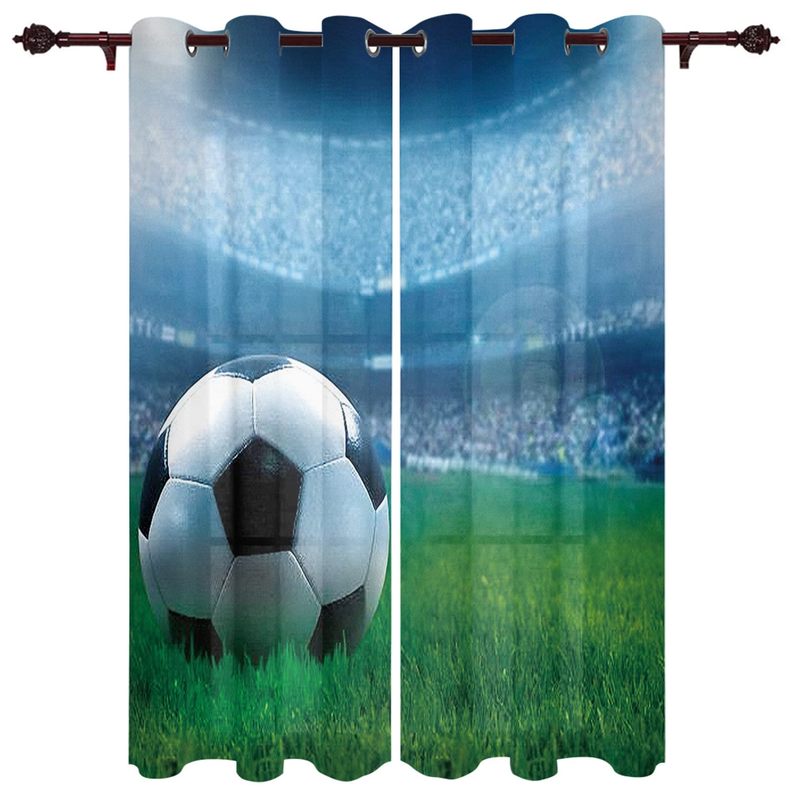 Living room curtains French Ancient Rome War Characters 2 panels set ...