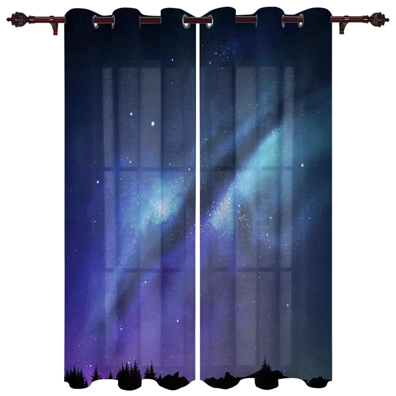 Living room curtains Plaid Kitchen Chef Pattern Modern 2 panels set ...