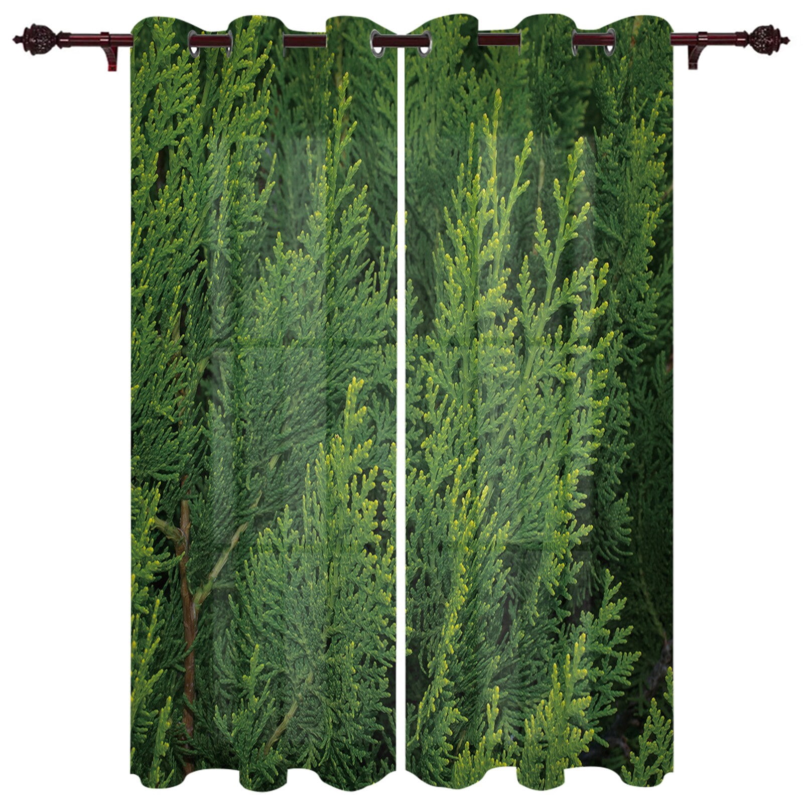 Living room curtains Tropical Rainforest Stream 2 panels set - Walmart.com