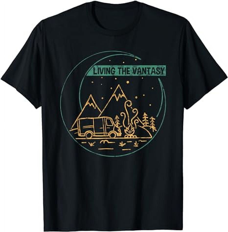 Living the Vantasy, Outdoor Camper Van Life T-Shirt - Walmart.com