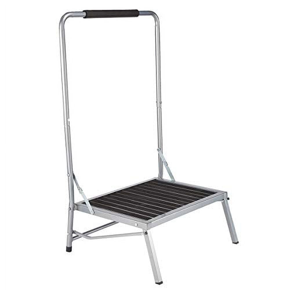 LivingSURE Extra Wide Step Stool with Handle, 20” x 15.6” x 38.4 ...