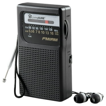 Milanix Small AM/FM Radio Portable Battery Operated with Best Reception ...