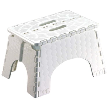 Core Pacific Extra Wide Folding Step Stool Black 12.7 inch with Non ...
