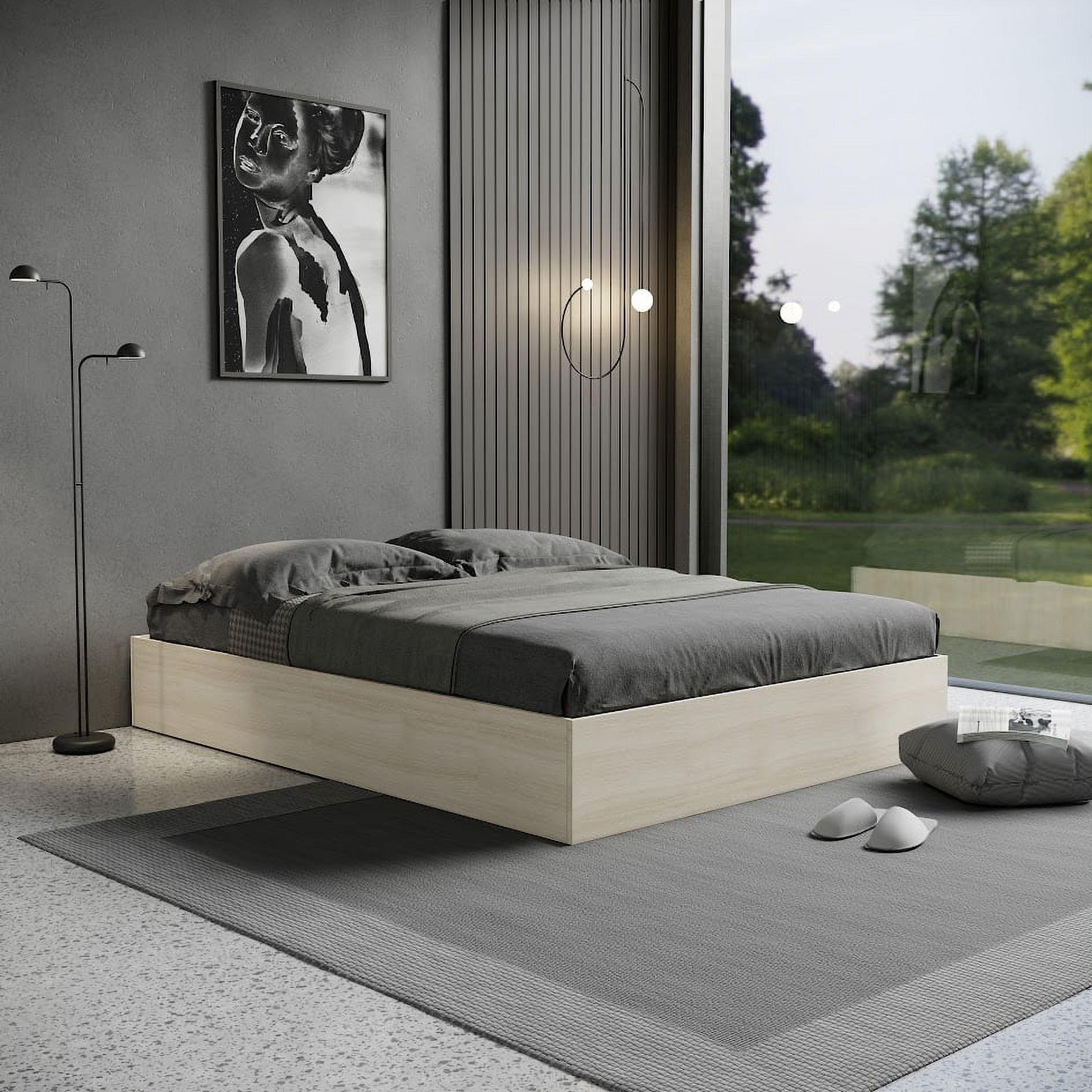 Livingchy Modern Platform Bed - Walmart.com