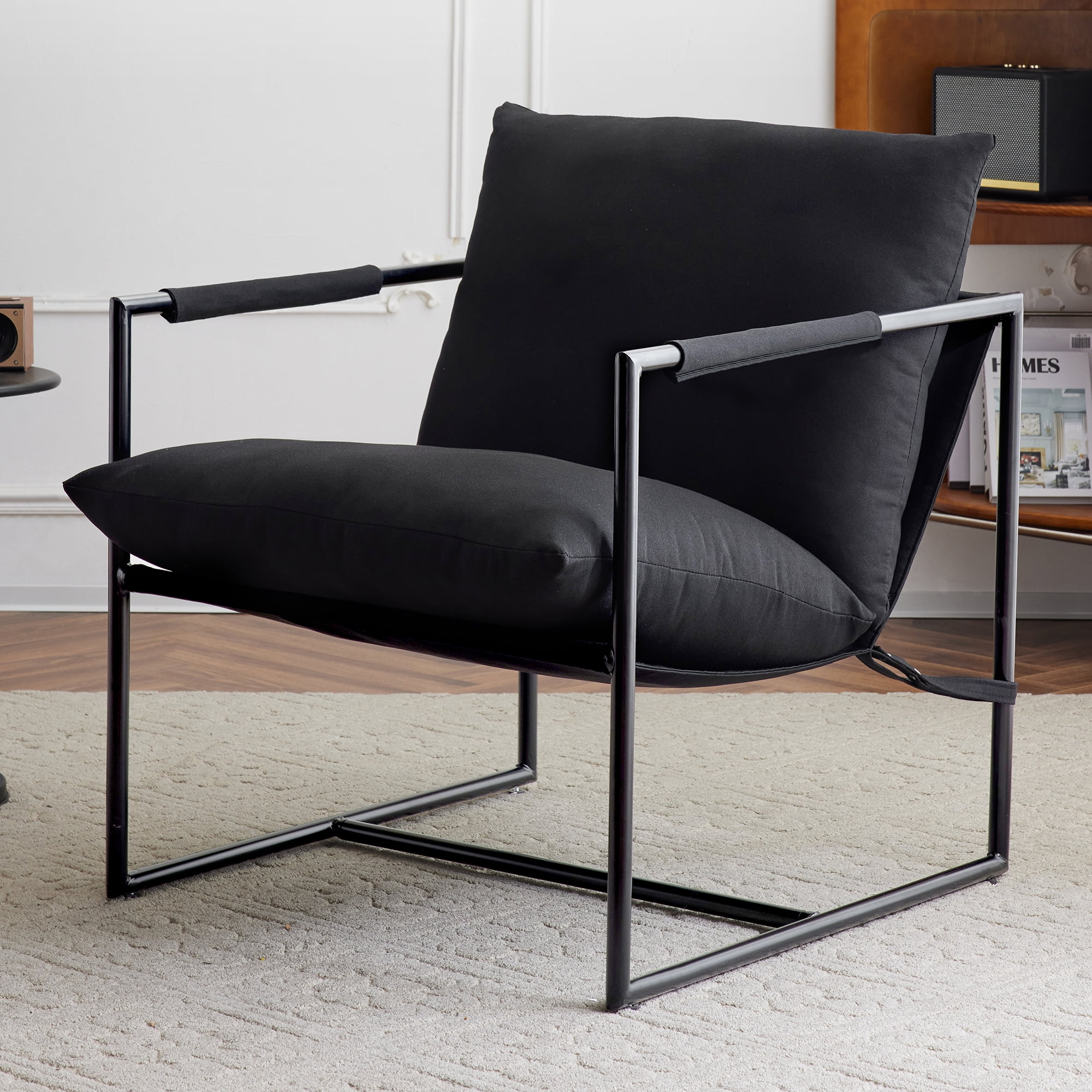 Livingroom Sling Accent Arm Chair Morden Chair Oversized Metal Lounge ...