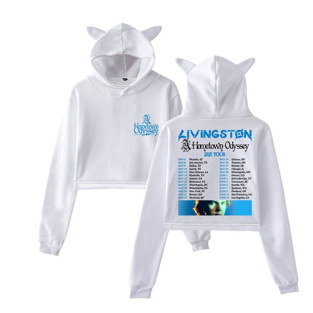 Livingston A Hometown Odyssey Tour 2025 Merch Pullover Female Cat Ears ...