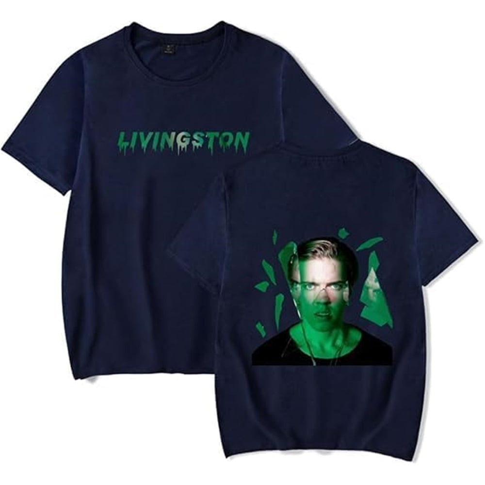 Livingston Merch T-shirt New Classic Short Sleeve Men's And Women's Hip ...