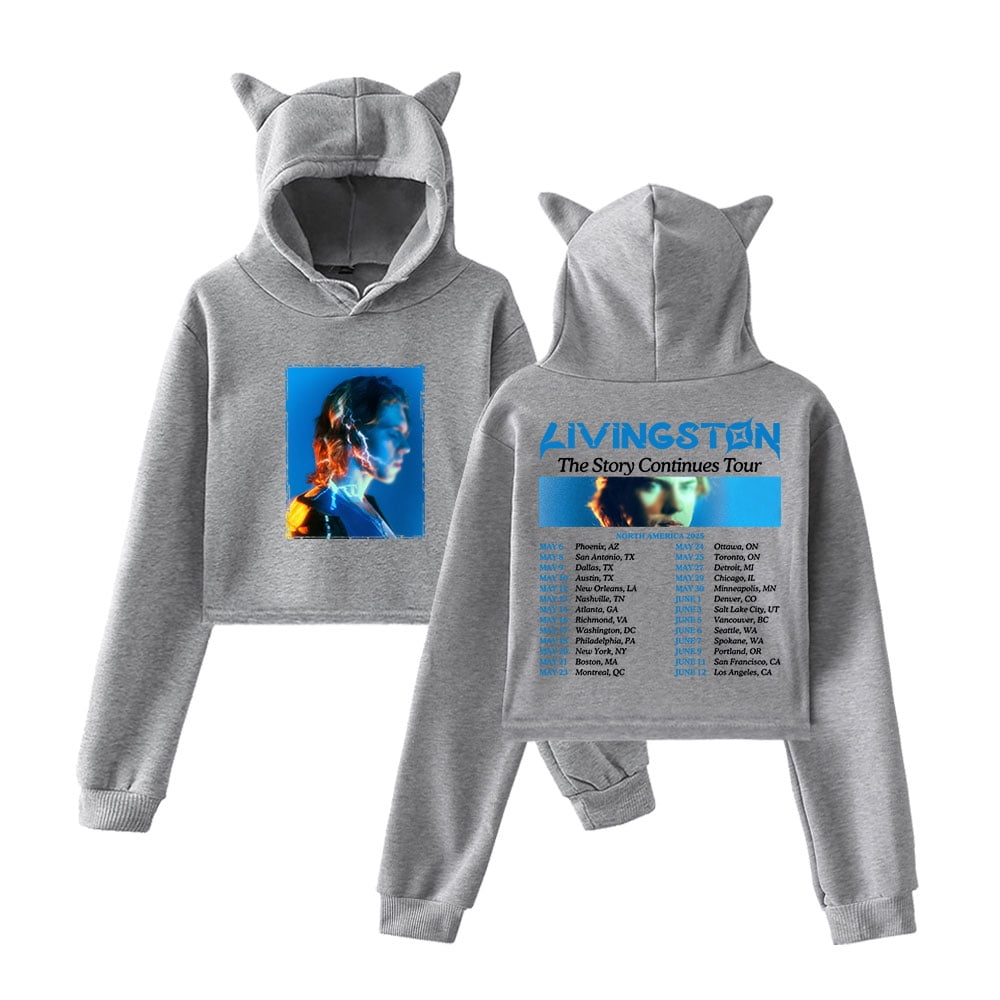 Livingston The Story Continues Tour 2025 Merch Pullover Female Cat Ears ...