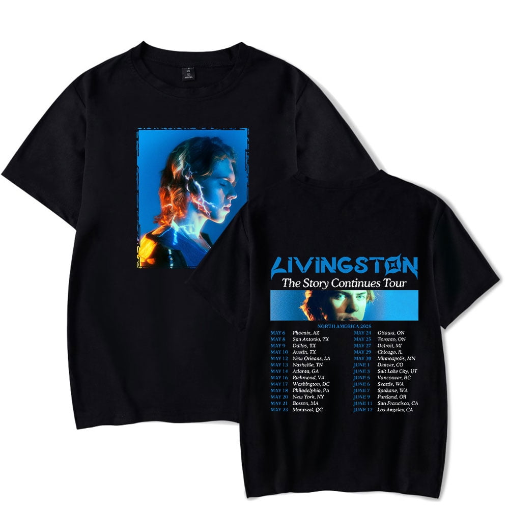 Livingston The Story Continues Tour 2025 T-Shirts Merch Women Clothes ...