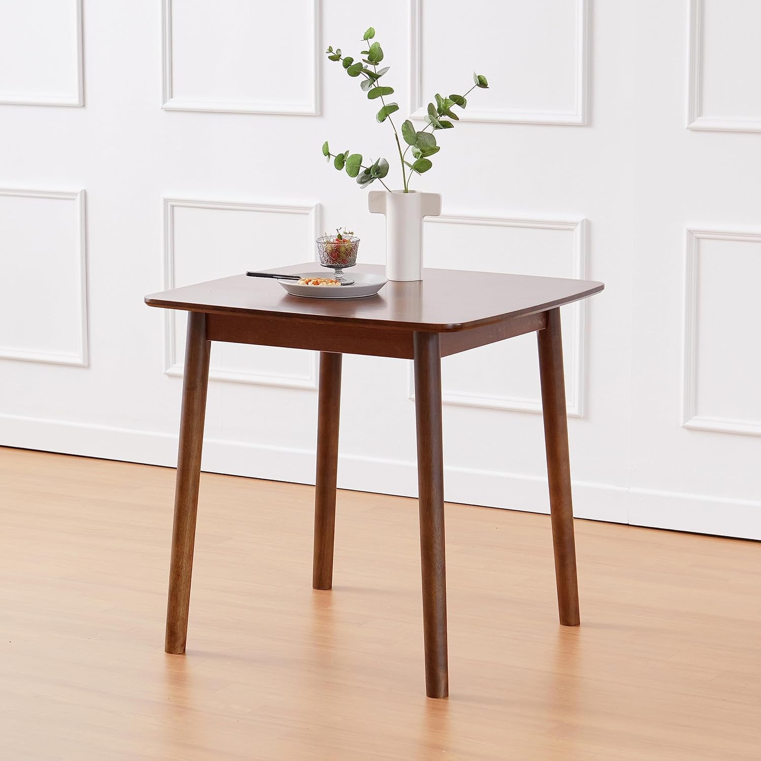 Livinia Aslan 29.5" Malaysian Oak Square Wooden Dining Table/Small ...