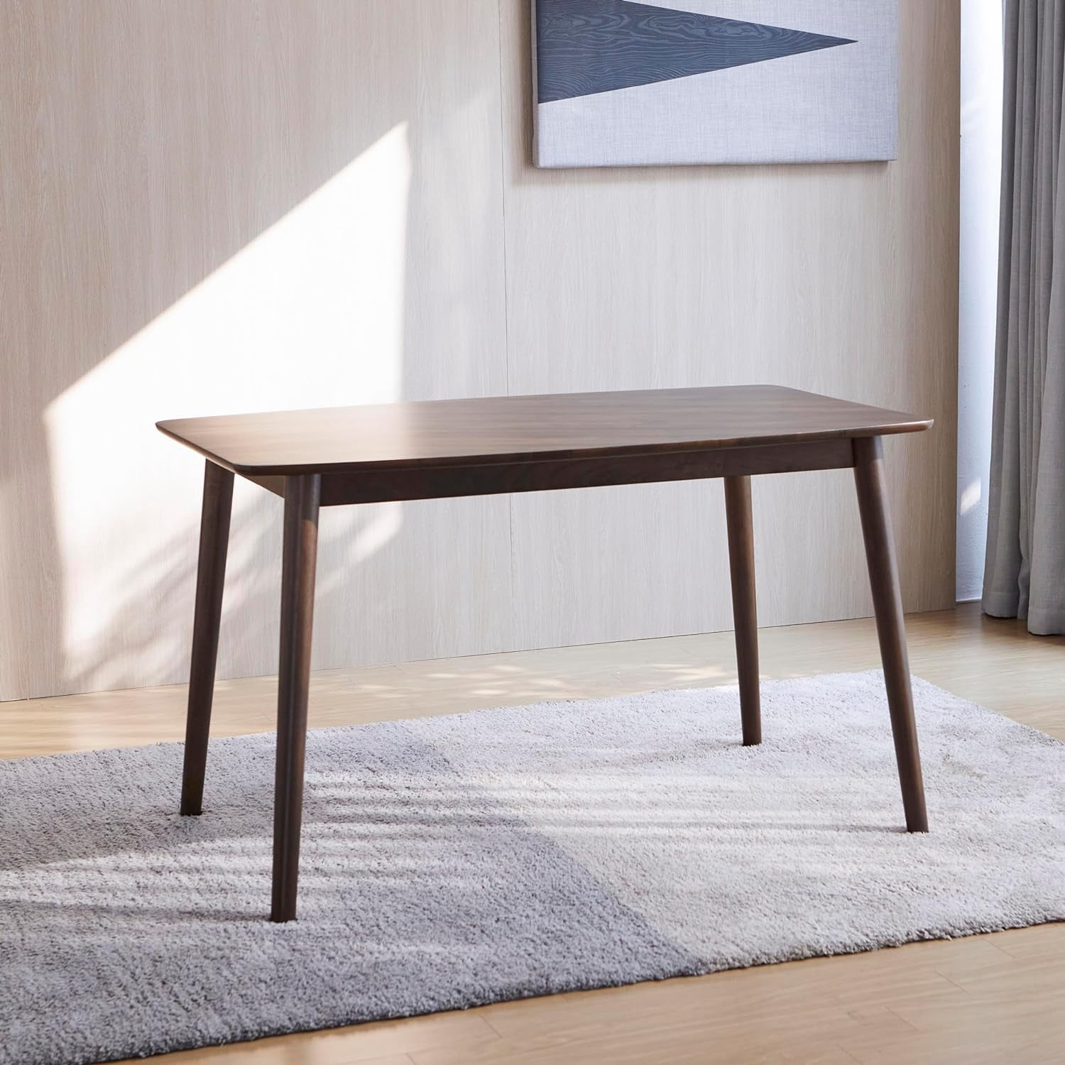 Livinia Aslan 47" Malaysian Oak Rectangular Wooden Dining Table/Solid ...