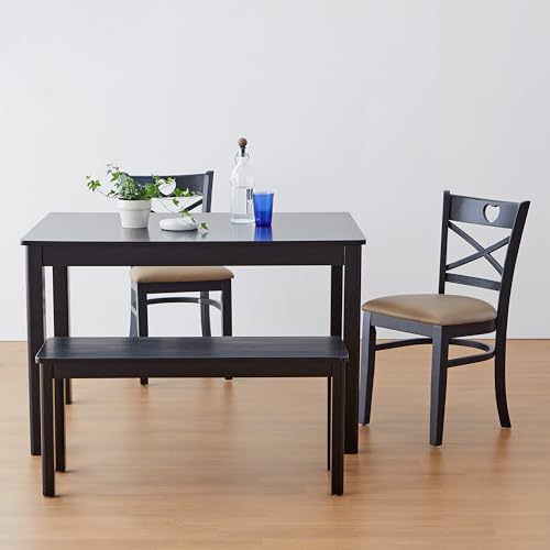 Livinia Cabin 45.3" Wooden Dining Table/Small Rectangular Modern ...