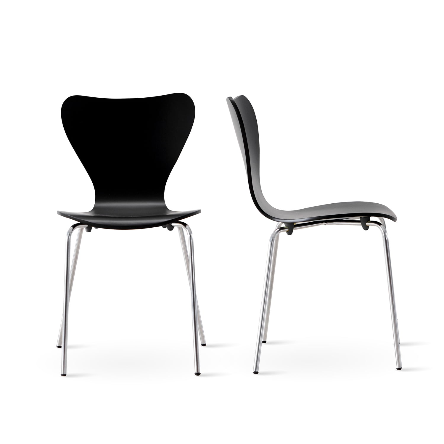 Livinia No.7 Mid-Century Modern Bentwood Stacking Chairs Set of 2 ...