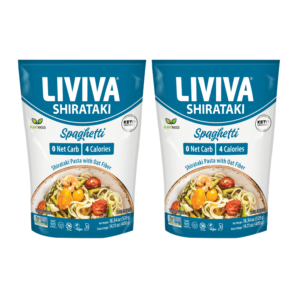 LIVIVA Organic Shirataki Protein Pasta Spaghetti with Oat Fiber 14.11 ...