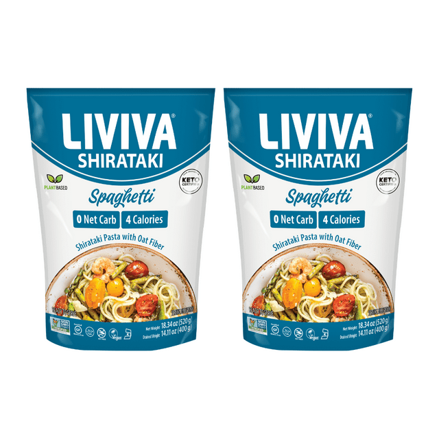 Liviva Organic Premium Gluten-Free Shirataki Protein Pasta, Spaghetti ...