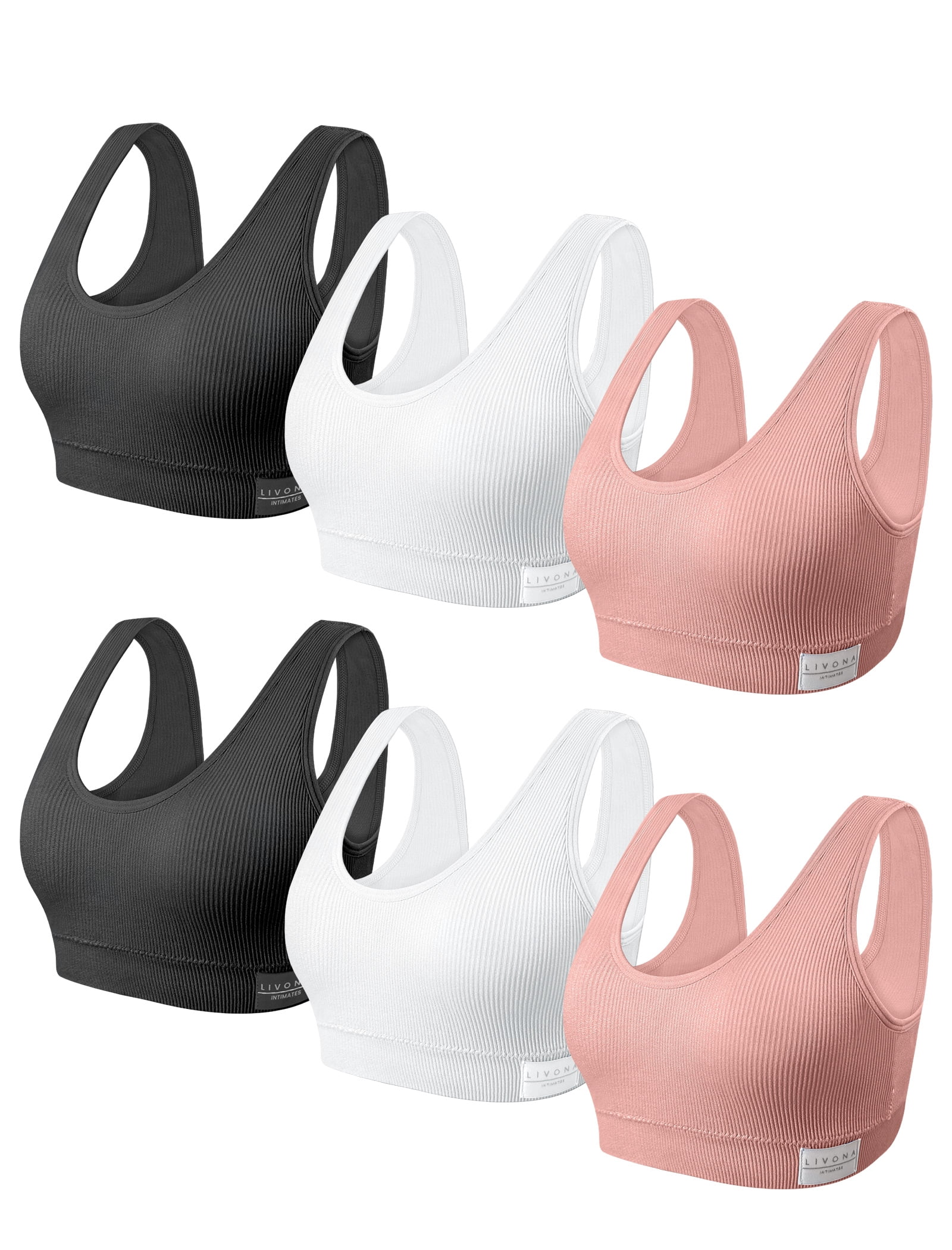 Livona Training Bras for Girls-Sports Bra, Fitness Bra, Padded Everyday ...