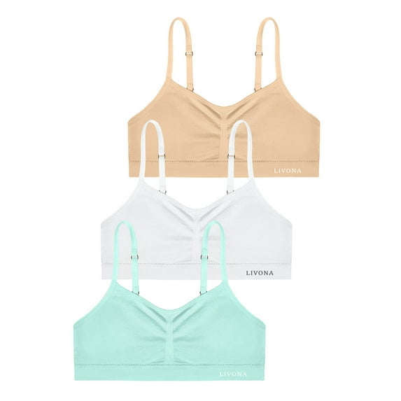 Livona Training Bras for Girls-Sports Bra, Fitness Bra, Padded Everyday ...