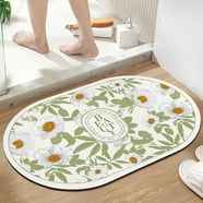 Ikohbadg Super Absorbent Quick Dry Bath Mat with Non-Slip Rubber ...