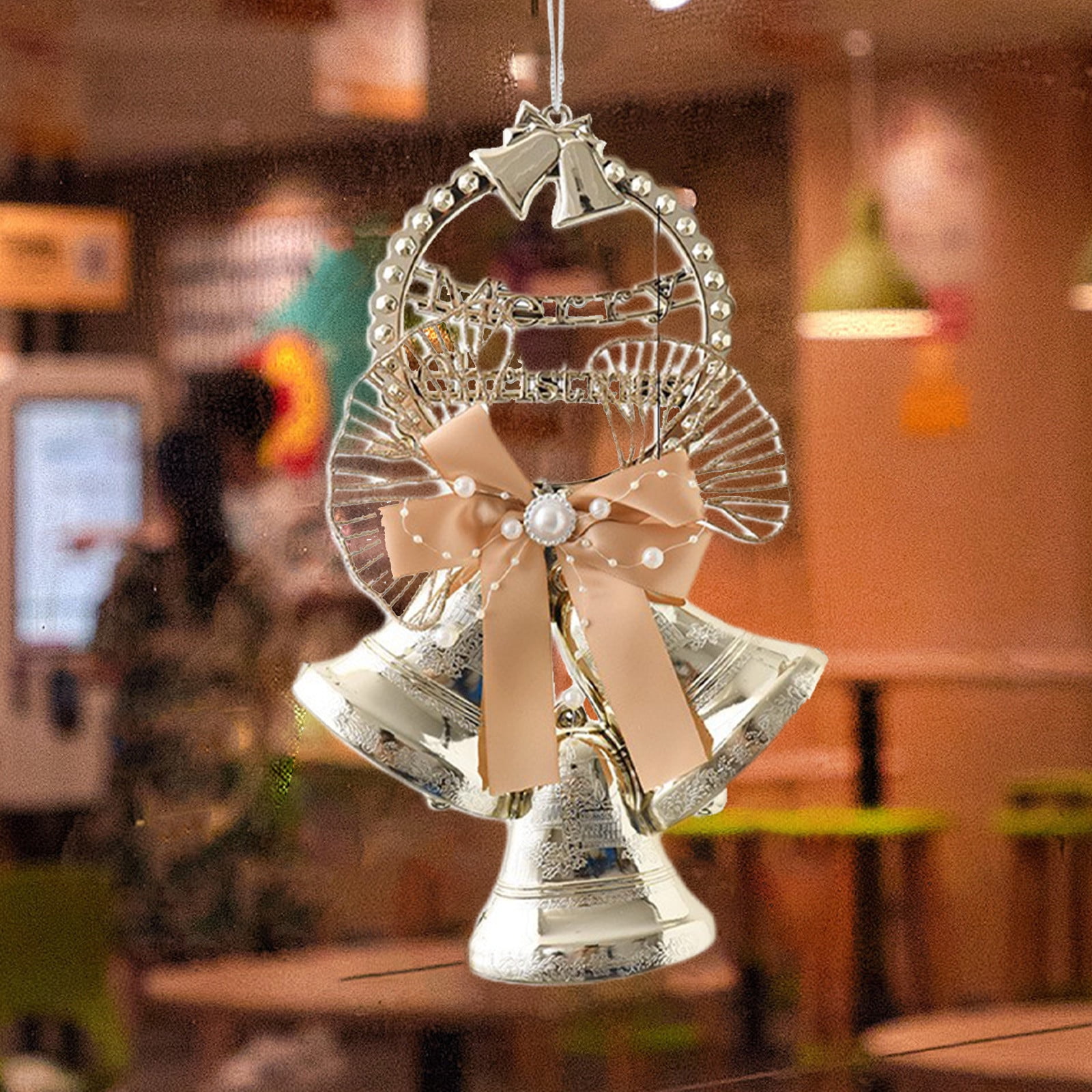 Livrdious Beautiful Christmas Decorations Bells Showers Window Porch ...