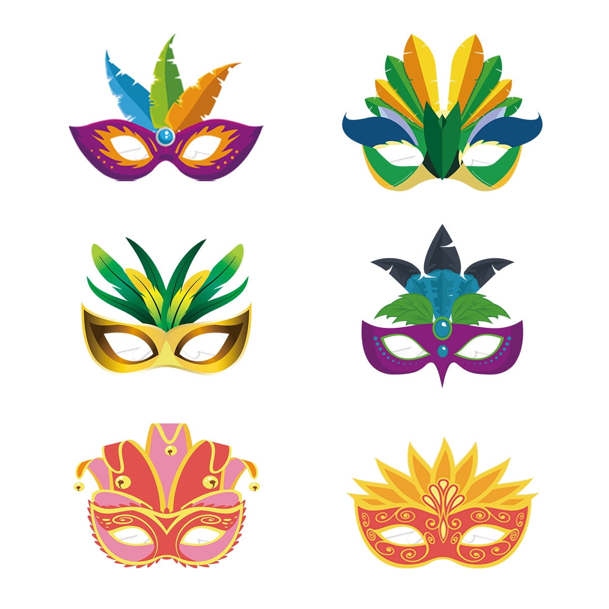 Livrdious Carnival Circus Photos Booth Props Birthday Party Decorations ...