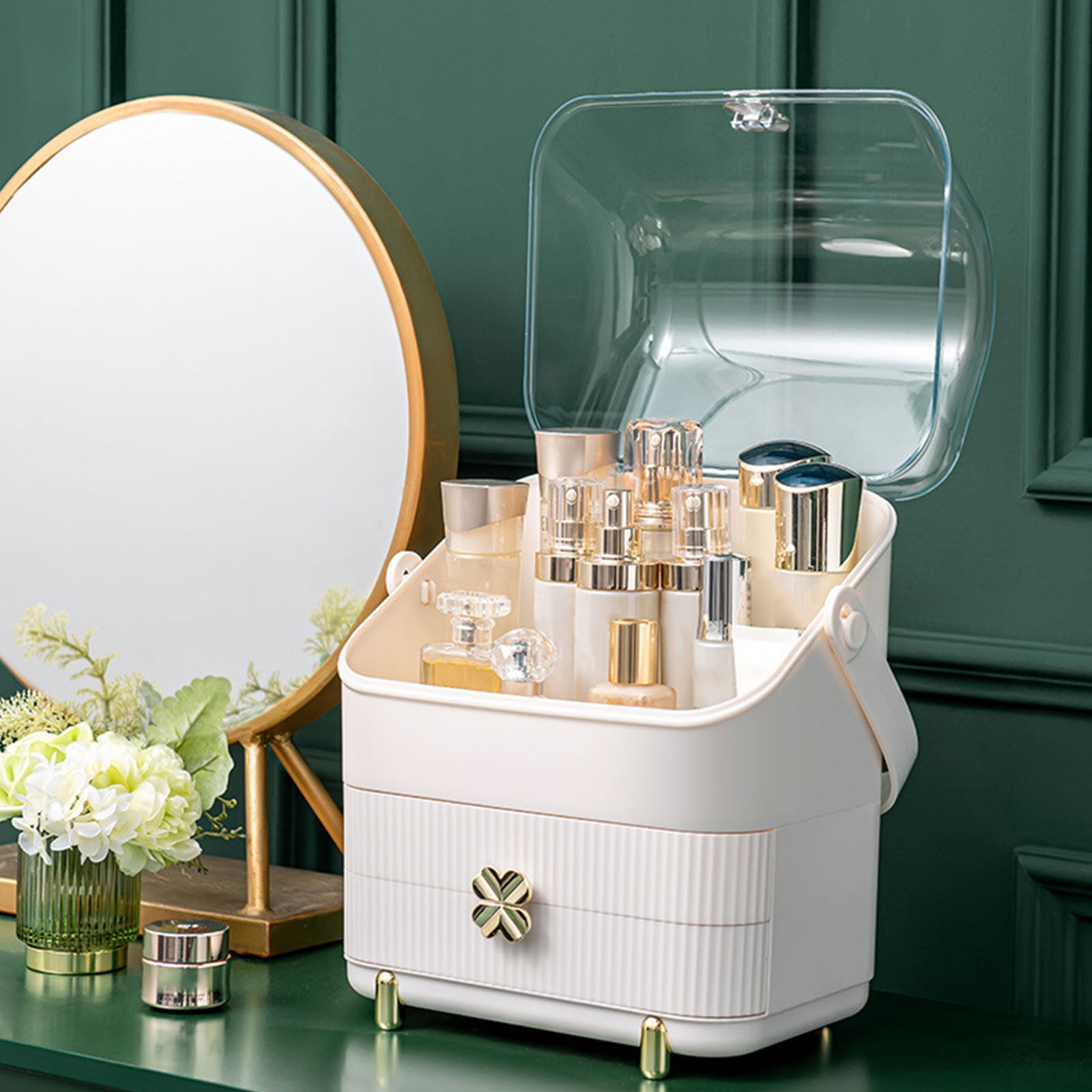 Livrdious Makeup Organizer And Storage, Organizer Box For Countertop ...