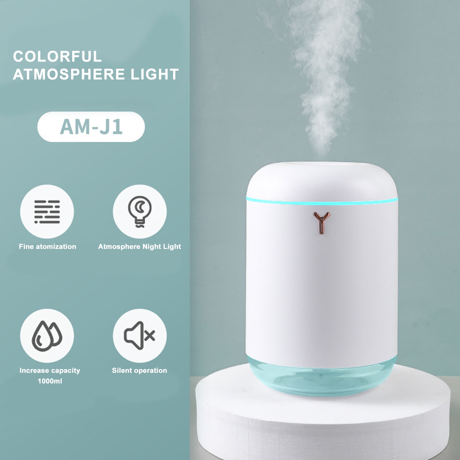 Livrdious New Desktop Humidifier USB Charging Vibe Light Silent ...