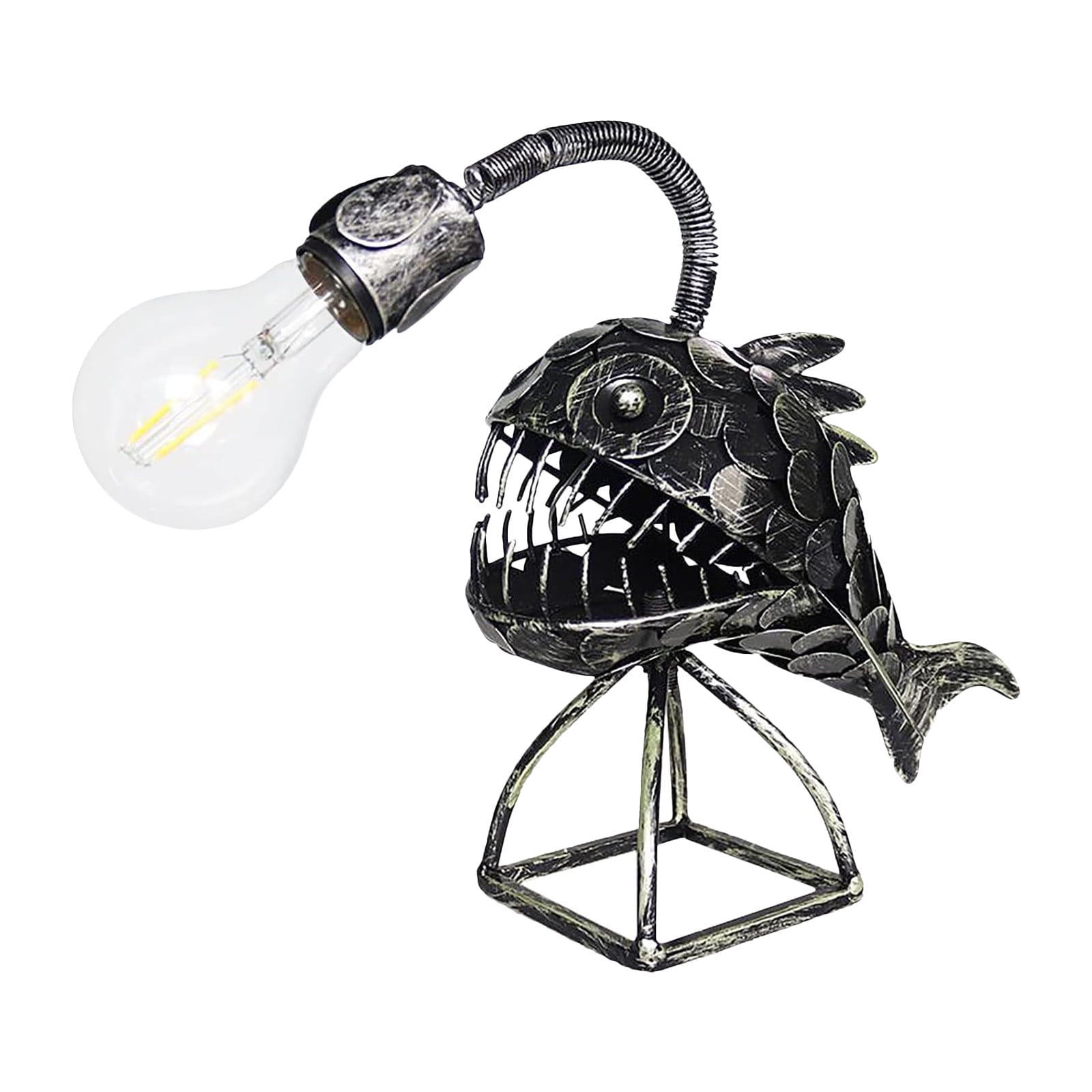 Livrdious Retro Fish Lamp Imaginatiod Floor Lamp Metal Decoration ...