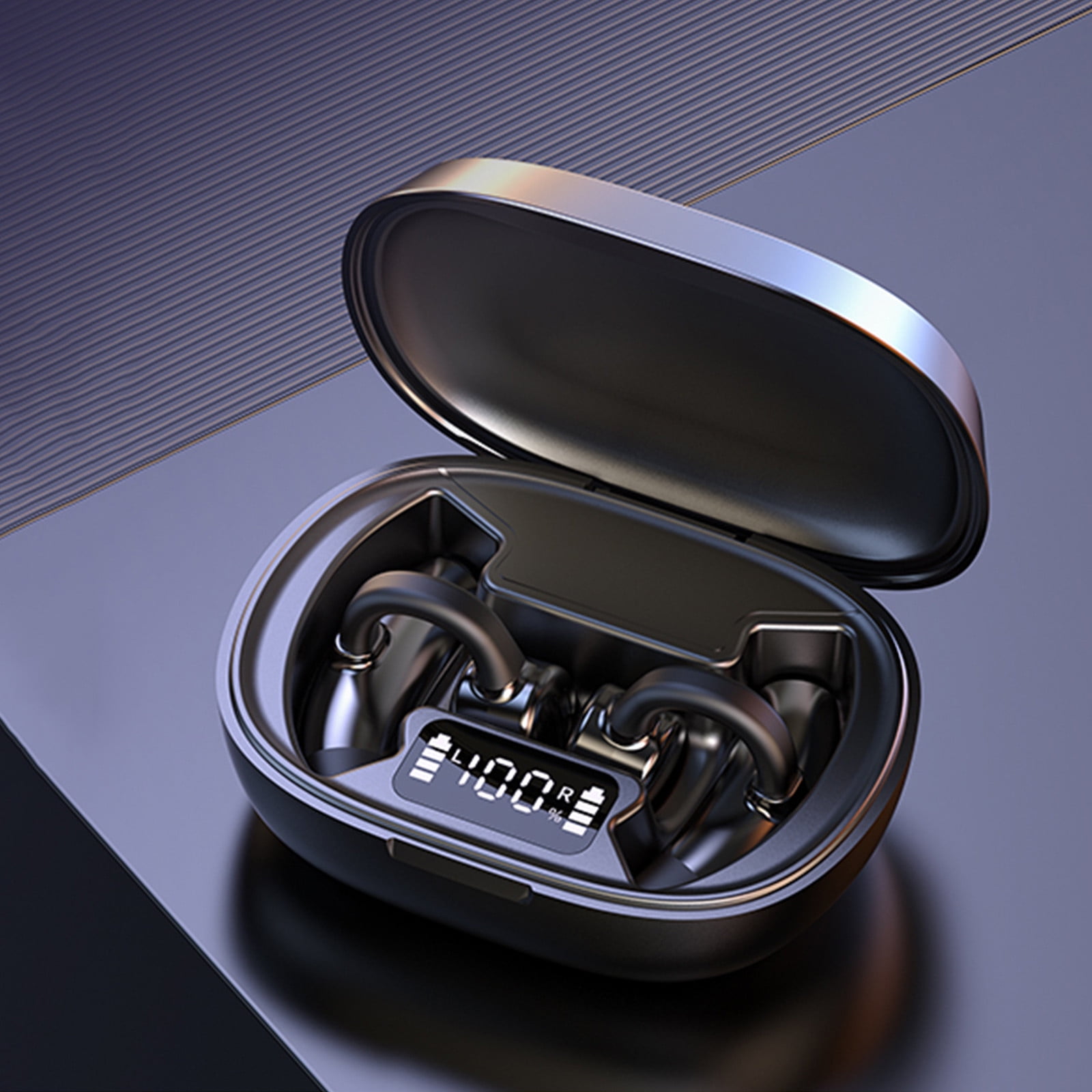 Livrdious Wireless Bluetooth Earphones V5.4 Earclip Bones Conduction ...