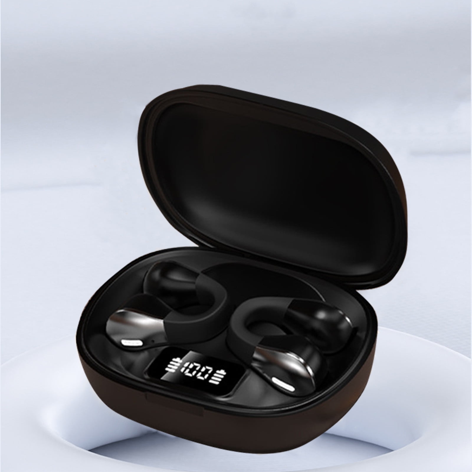 Livrdious Wireless Ear Clip Skeleton Conduction Headphones, Bluetooth 5 ...