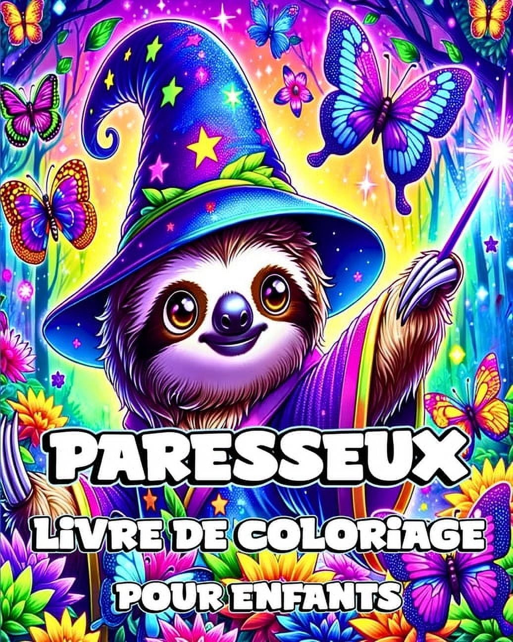 Livre de Coloriage de Paresseux pour Enfants: Des Paresseux Mignons et ...