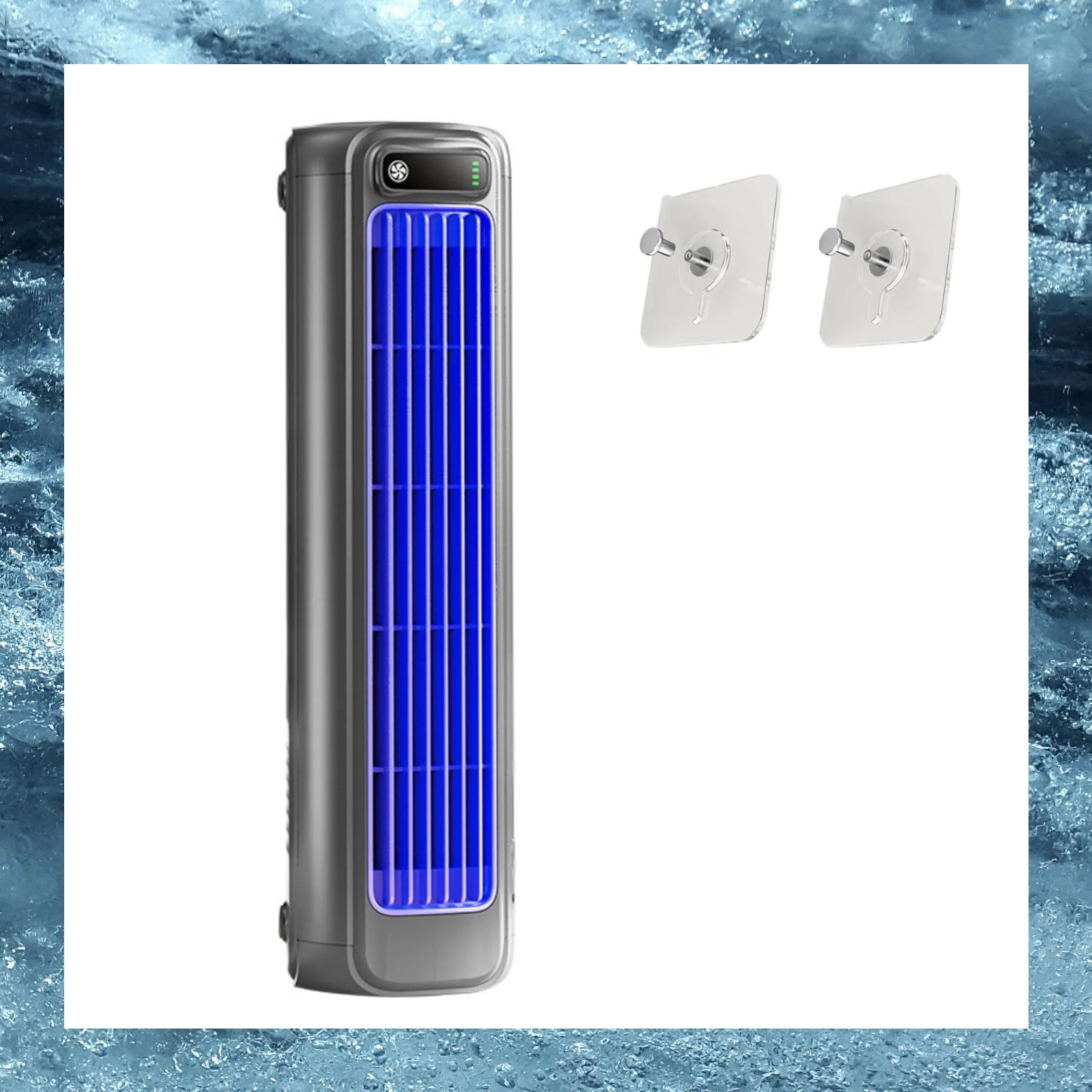 Livvly 12 In Compact Portable Tower Fan, Oscillating Bladeless Floor ...