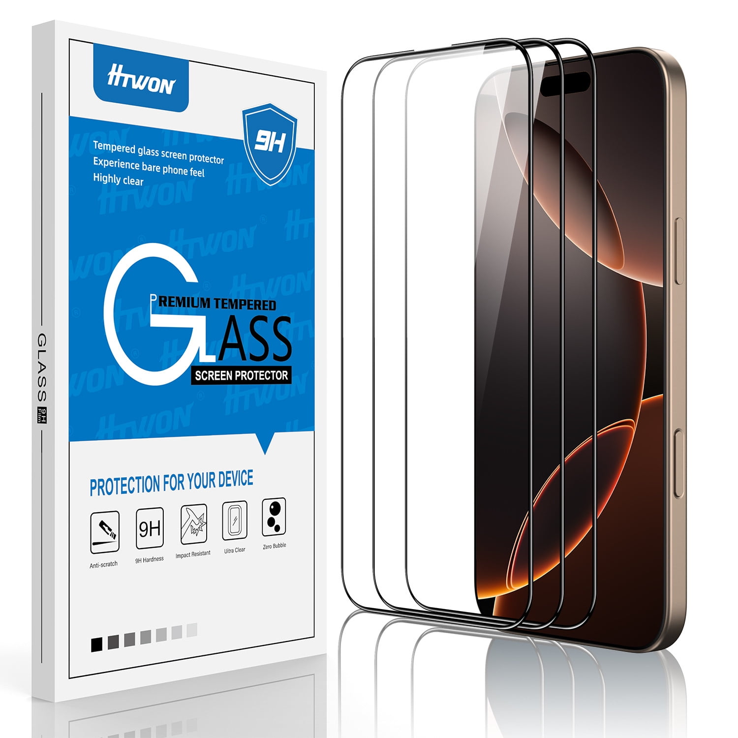 Liwarace 3Pcs Screen Protector for iPhone 16 Pro Max/16 Pro/16 Plus/16 ...