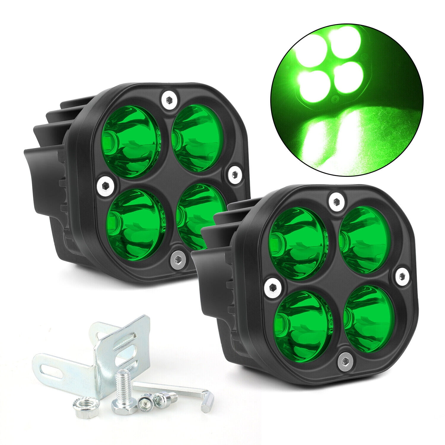 Liwarace 3inch LED Cube Pods Work Light Bar Spot Beam Driving Fog For ...