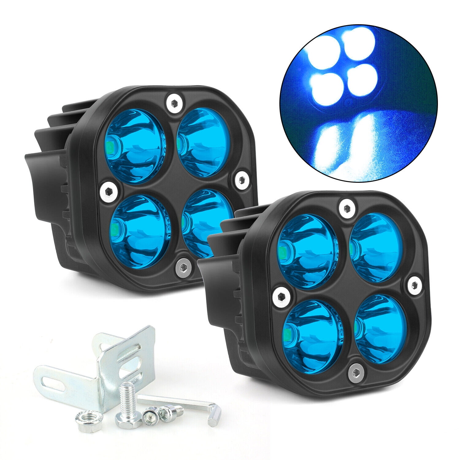 Liwarace 3inch LED Cube Pods Work Light Bar Spot Beam Driving Fog For ...