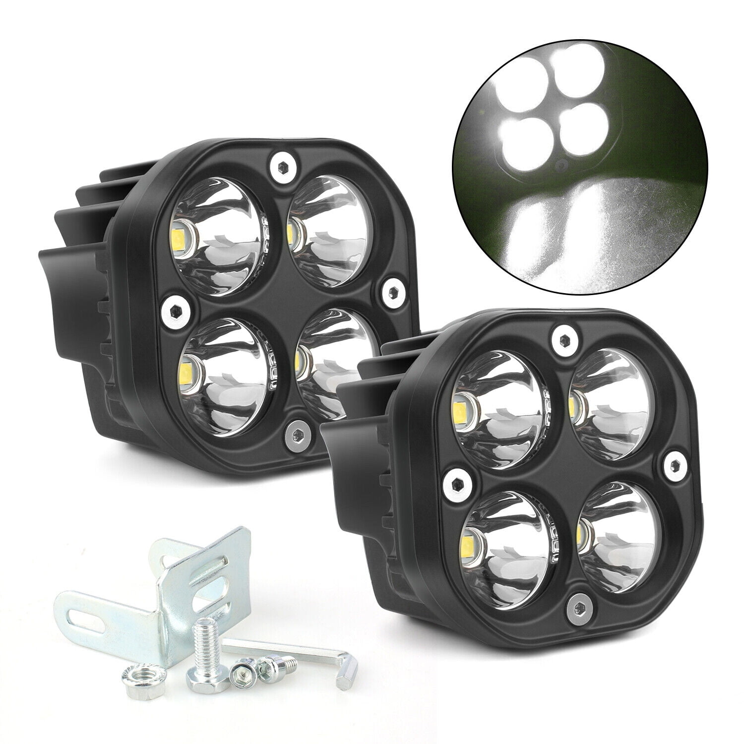 Liwarace 3inch LED Cube Pods Work Light Bar Spot Beam Driving Fog For ...