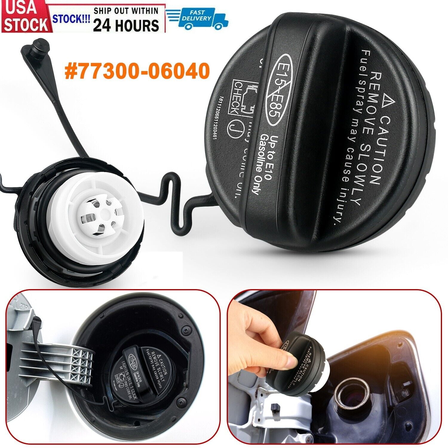 Liwarace For Toyota Lexus Scion Lid Tether Threaded Fuel Filler Tank ...