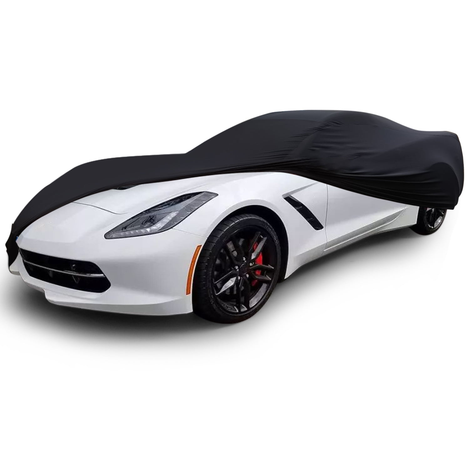 Liwarace Full Car Cover Stretch Fabric Waterproof All Weather UV ...