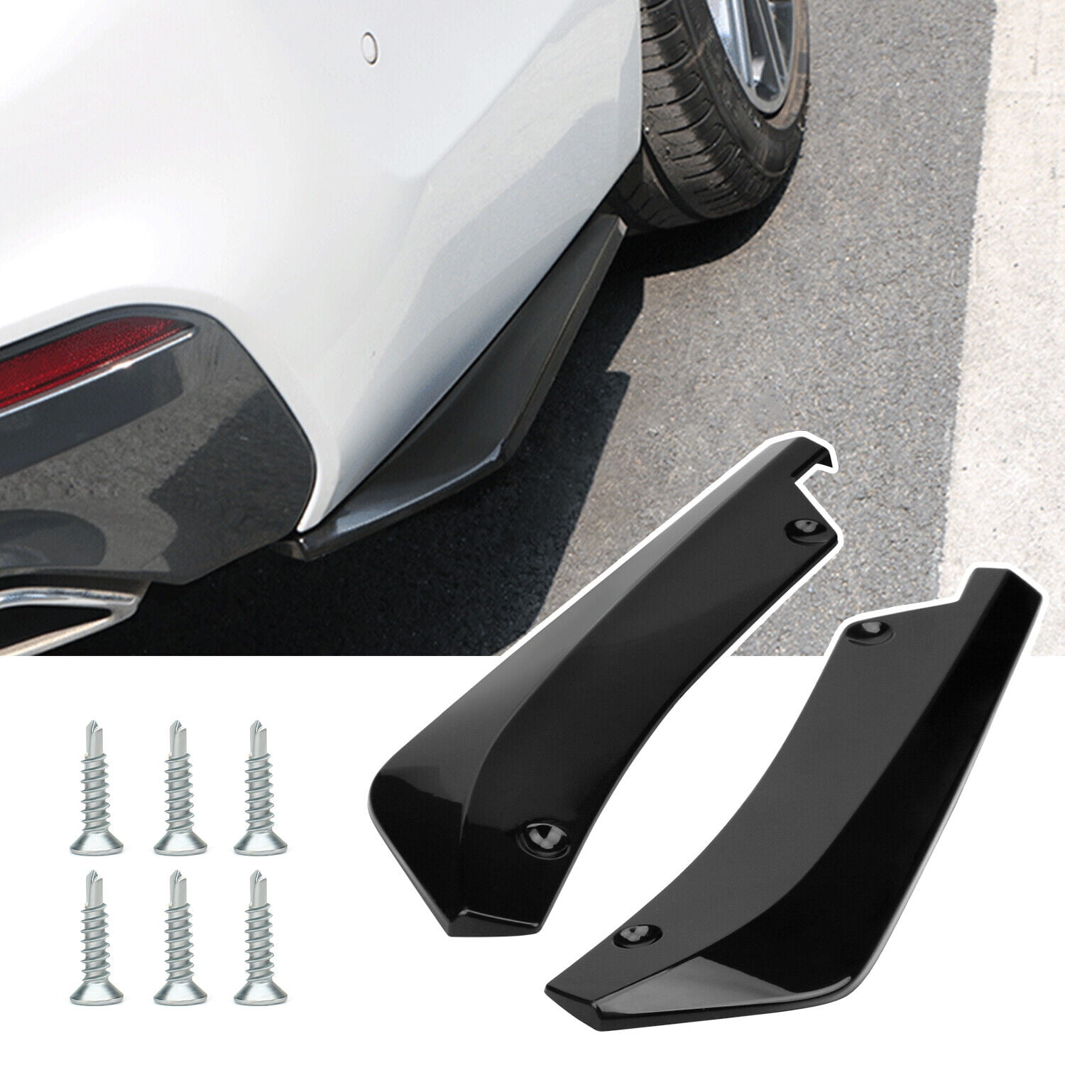 Liwarace Rear Bumper Lip Splitter Diffuser Sport Racing Body Kit For ...