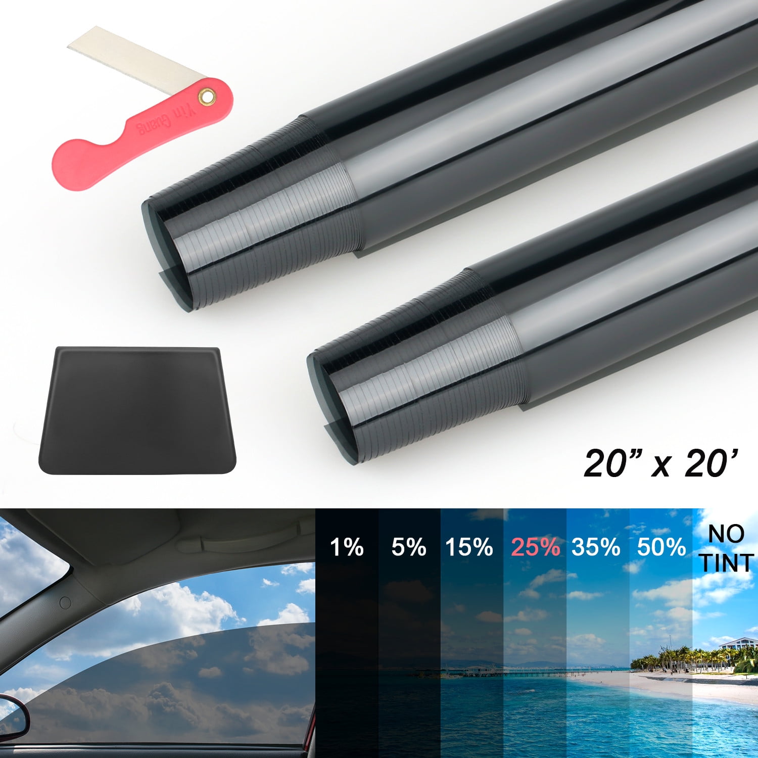 Liwarace Uncut Car Window Tint Film Roll with Shades - Walmart.com