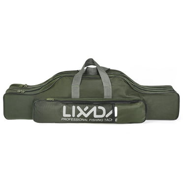 Portable Fishing Rod Pole Carrier Carry Case Organizer Storage Travel Bag - Walmart.com
