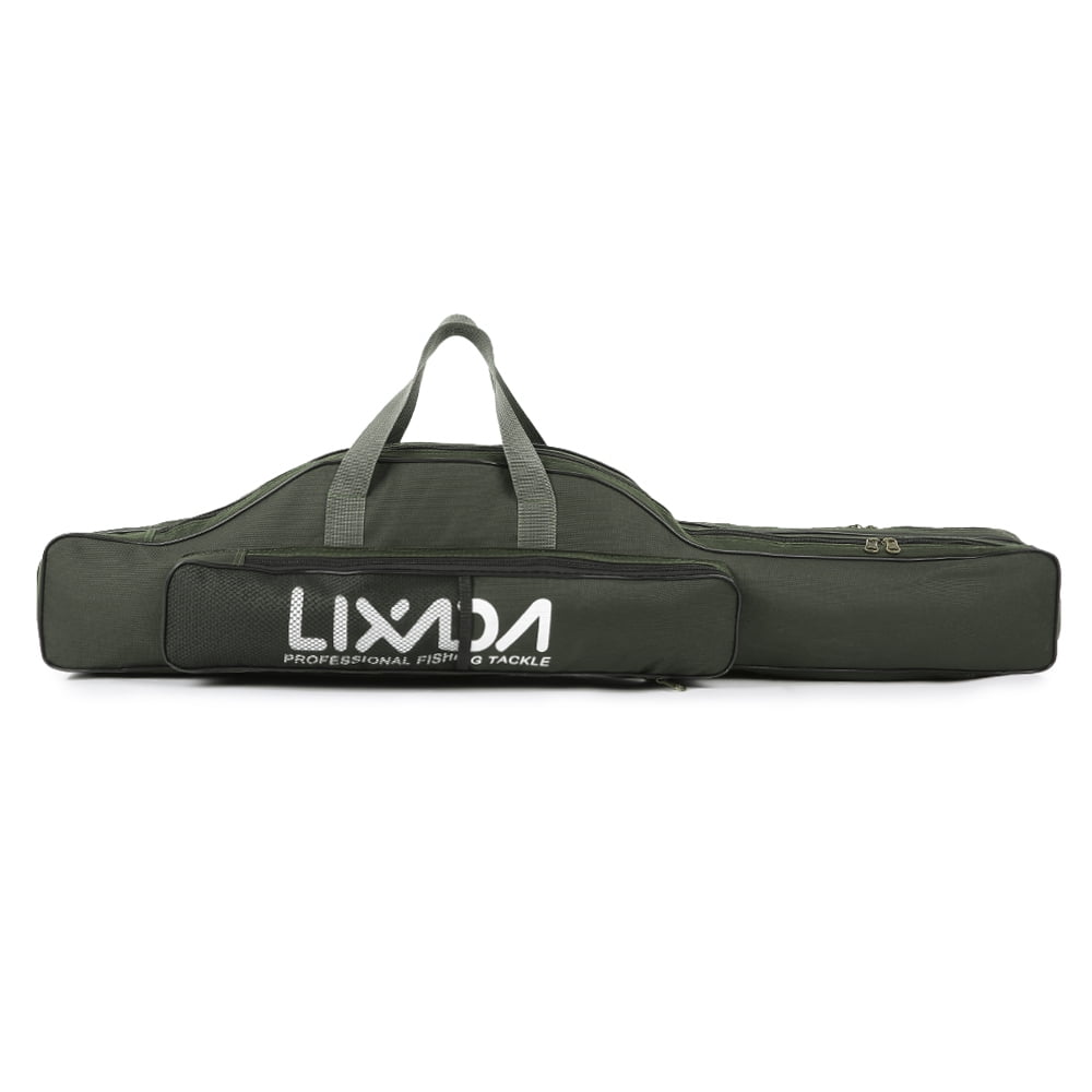 Lixada Fishing Bag, Portable Folding Rod Reel Bag, 100cm/130cm/150cm, Tackle Tool Carry Case for ...
