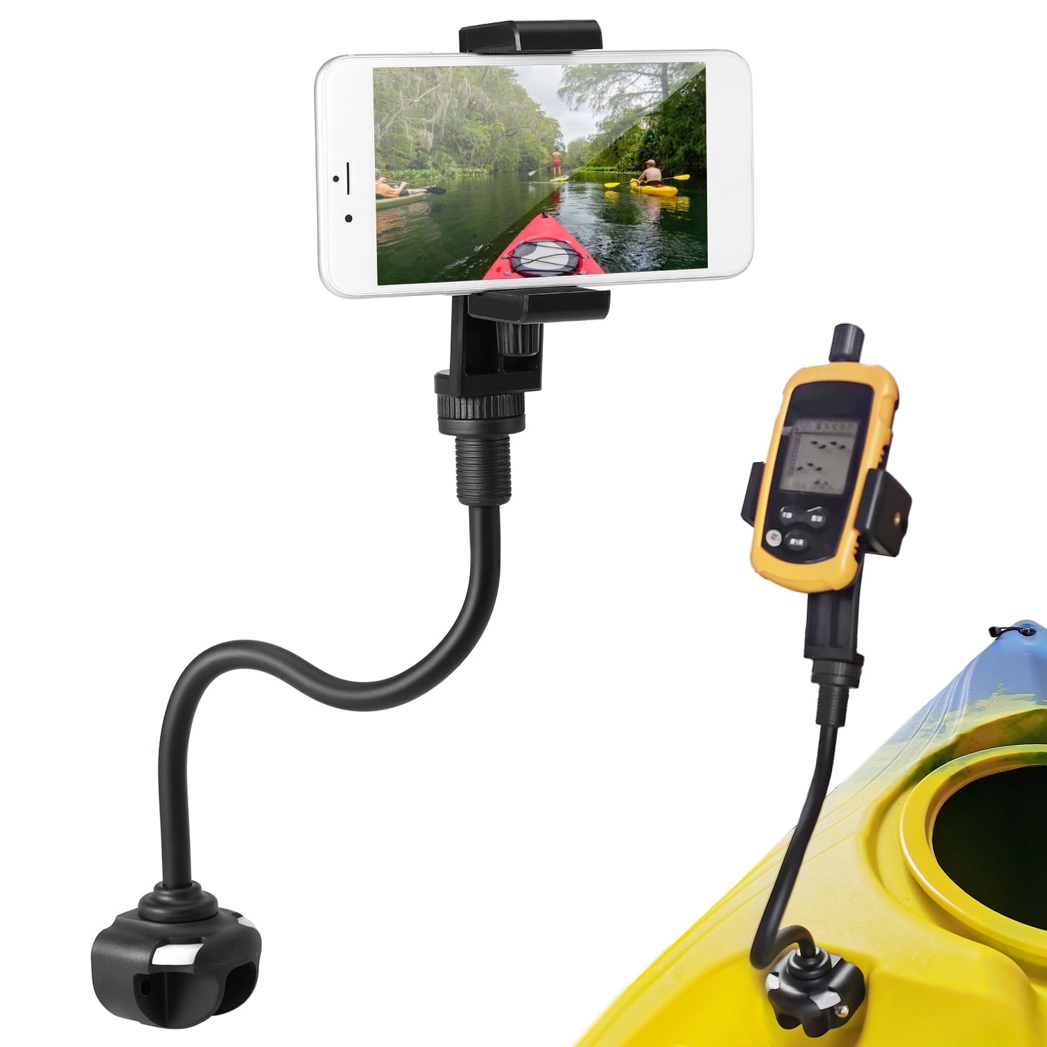 Lixada Kayak Phone Mount Universal Boat Bracket Canoe Camera Mount ...