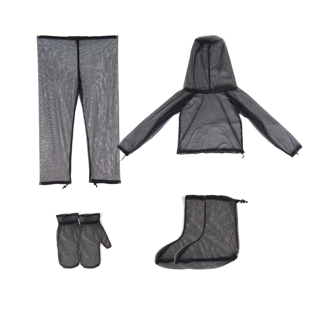 Lixada Lightweight Summer Bug Wear Mosquito Suit Jacket Mitts Pants ...