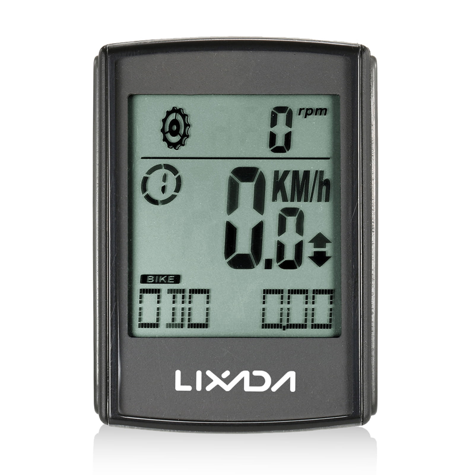 Lixada Multifunctional 2-in-1 Wireless LCD Cycling Computer Speed ...