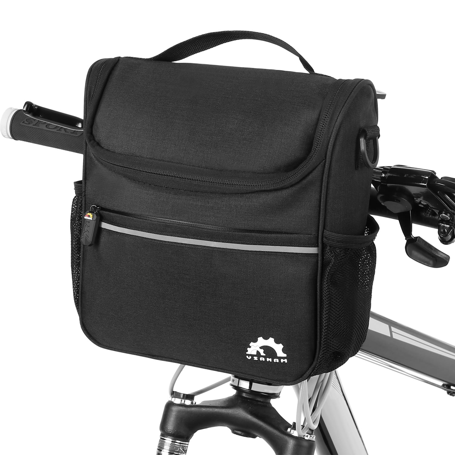 Lixada Waterproof Bike Handlebar Insulated Cooler Bag Front Bag ...