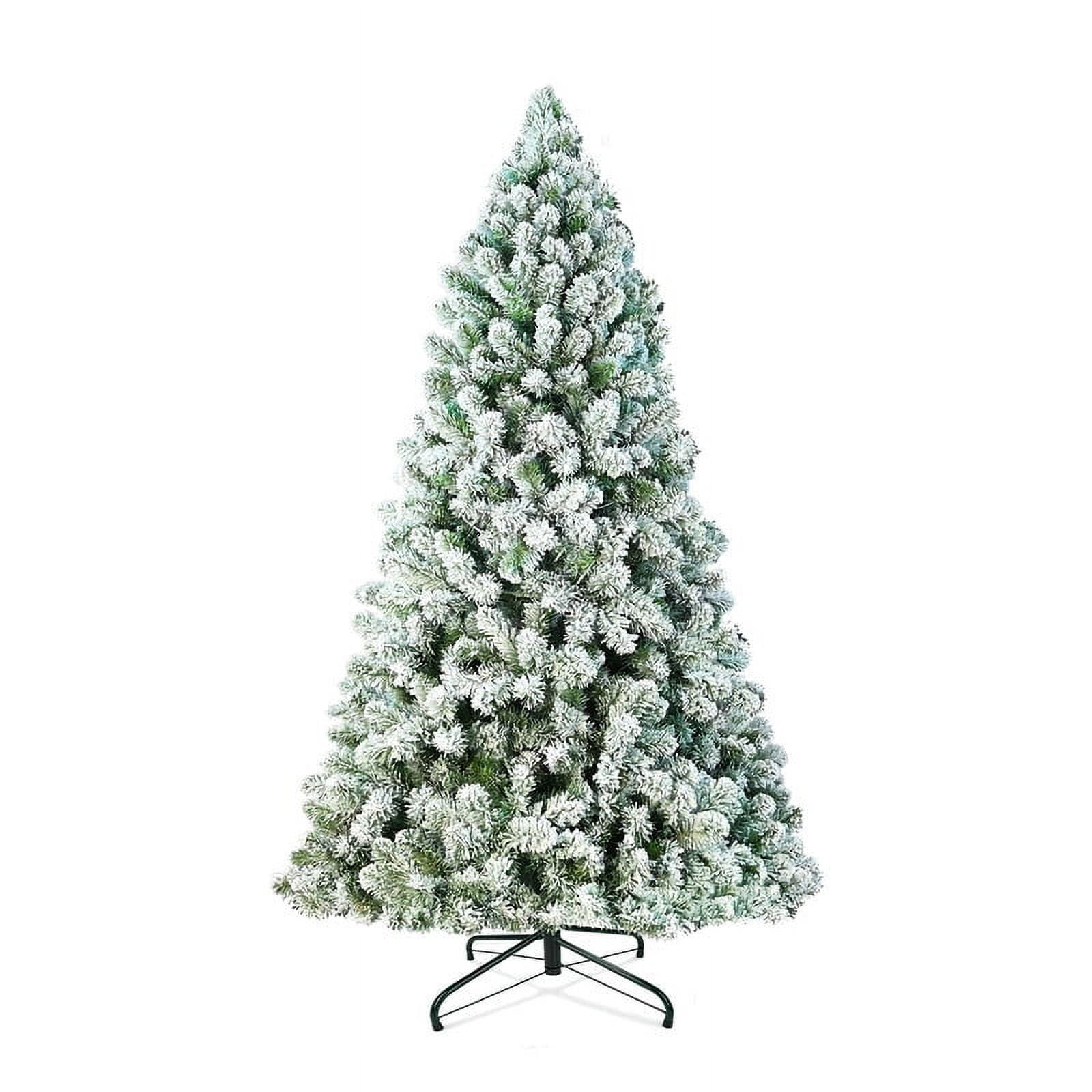 Soilhill 4ft Artificial Christmas Tree Premium Snow-Flocked Christmas Pine Tree Ldeal for Home ...